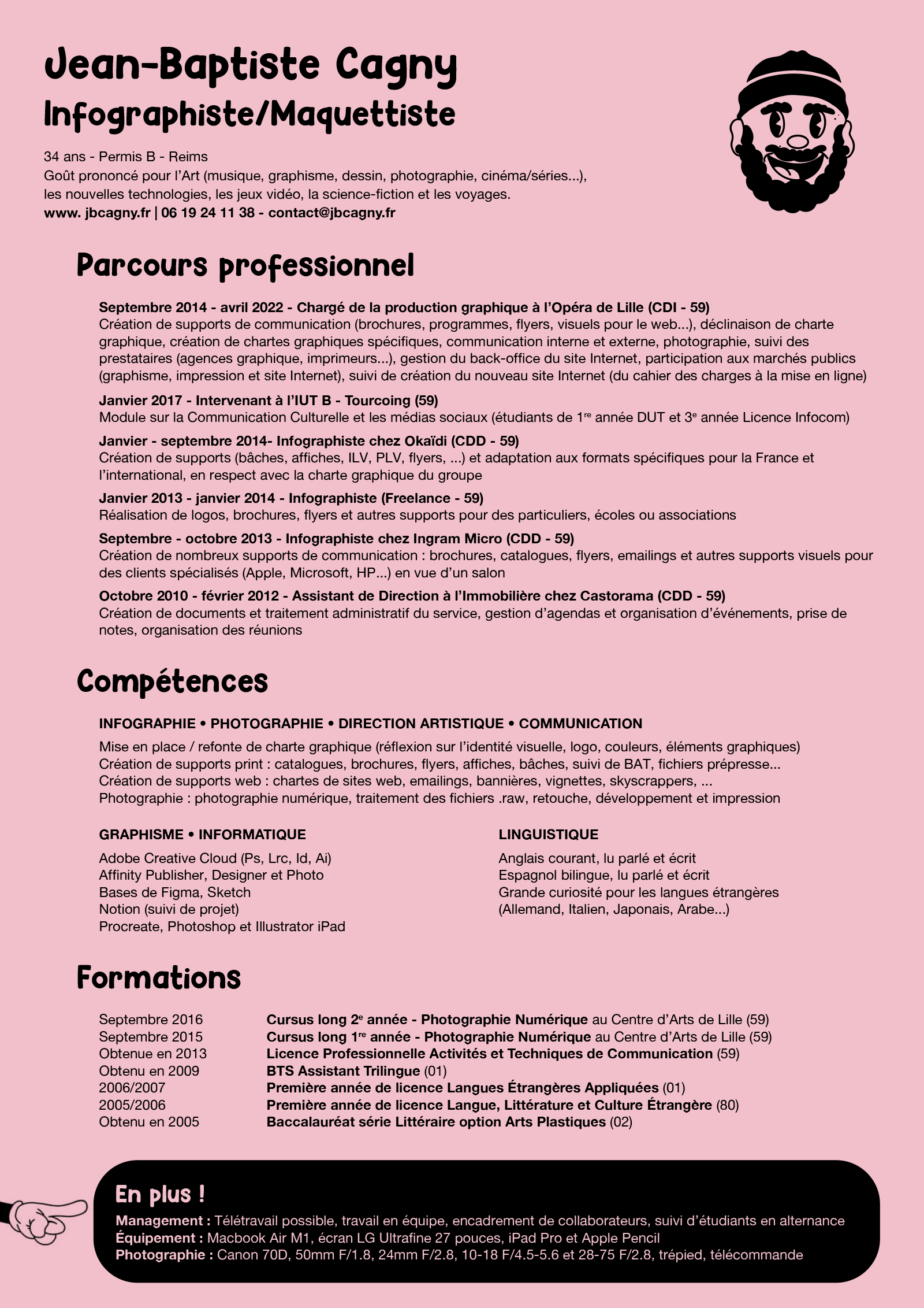 CV - Jean-Baptiste Cagny